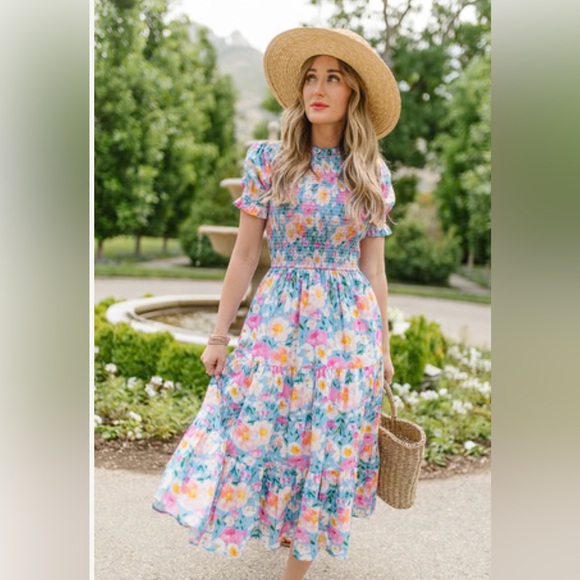 Ivy City Co | Dresses | Ivy City Delia Midi Dress Euc X Floral | Poshmark